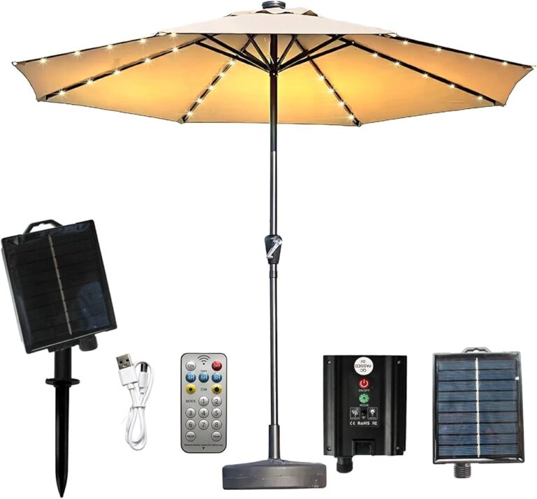 Solarna rasvjeta za suncobran 1,2m 104led – AM SHOP